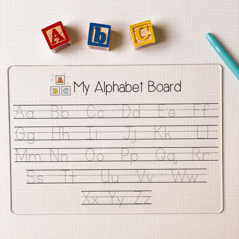 Letter Tracing Board - Etsy