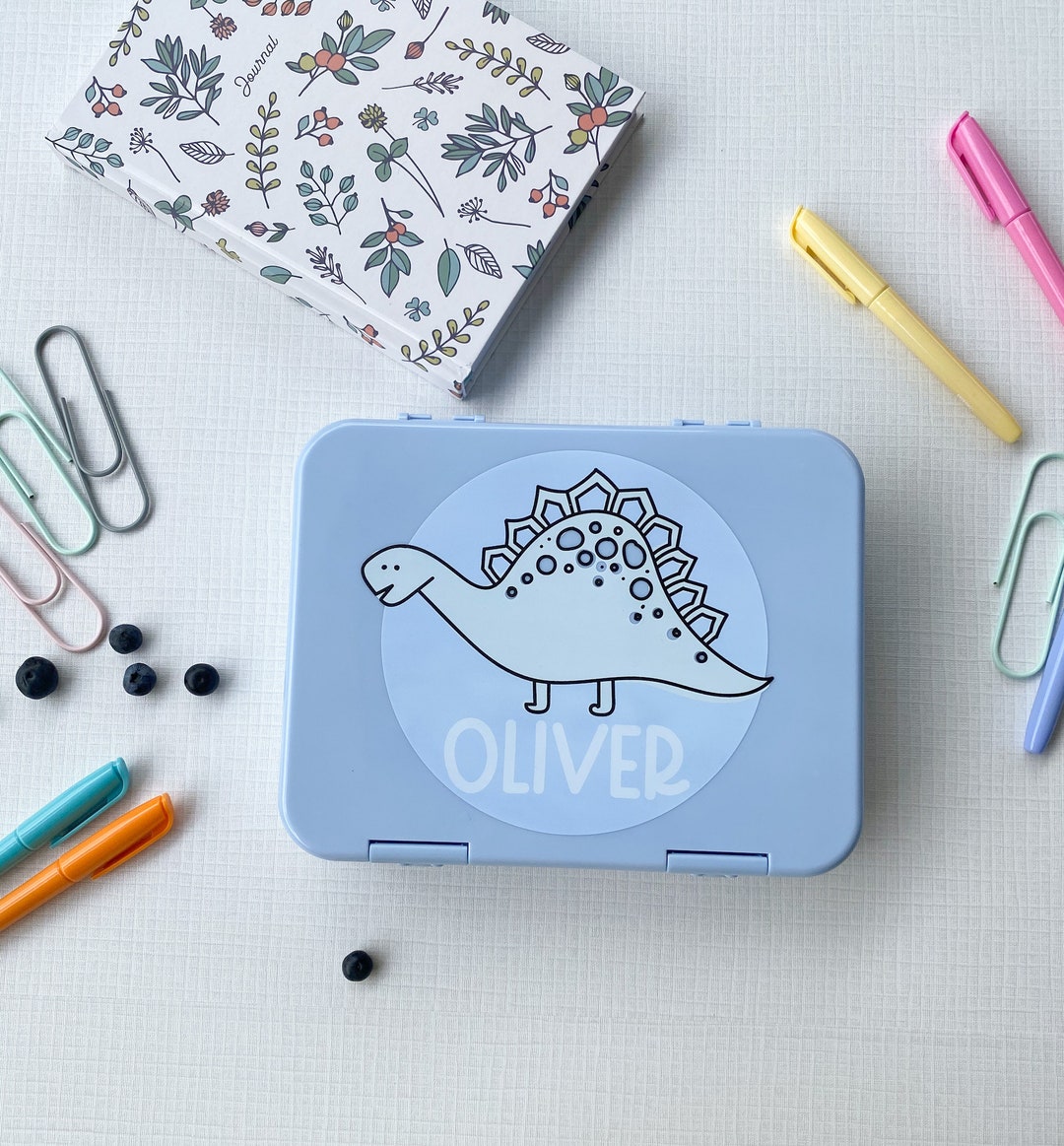 Personalised Childrens Bento Boxes | Personalised Stegosaurus Lunchbox ...