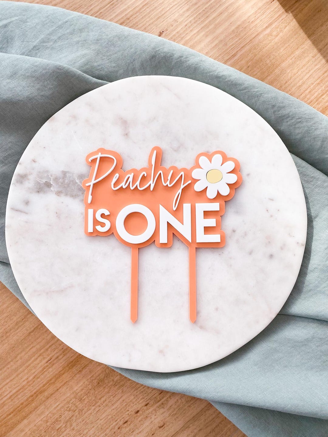 Daisy Cake Topper | Personalised Birthday Cake Topper | Birthday Cake ...
