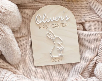 Personalised My First Easter Plaque First Easter Sign Easter Keepsake ...