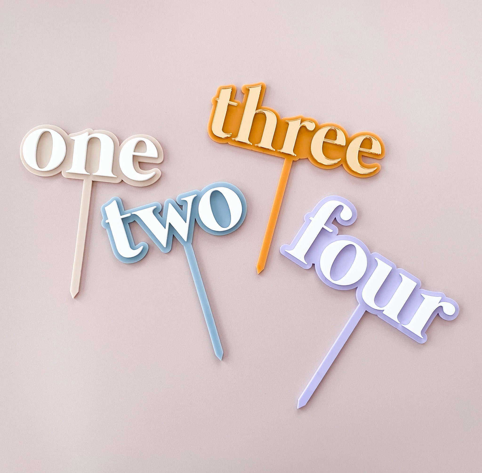 Age Cake Topper One Cake Topper 3D Cake Topper Birthday - Etsy Australia