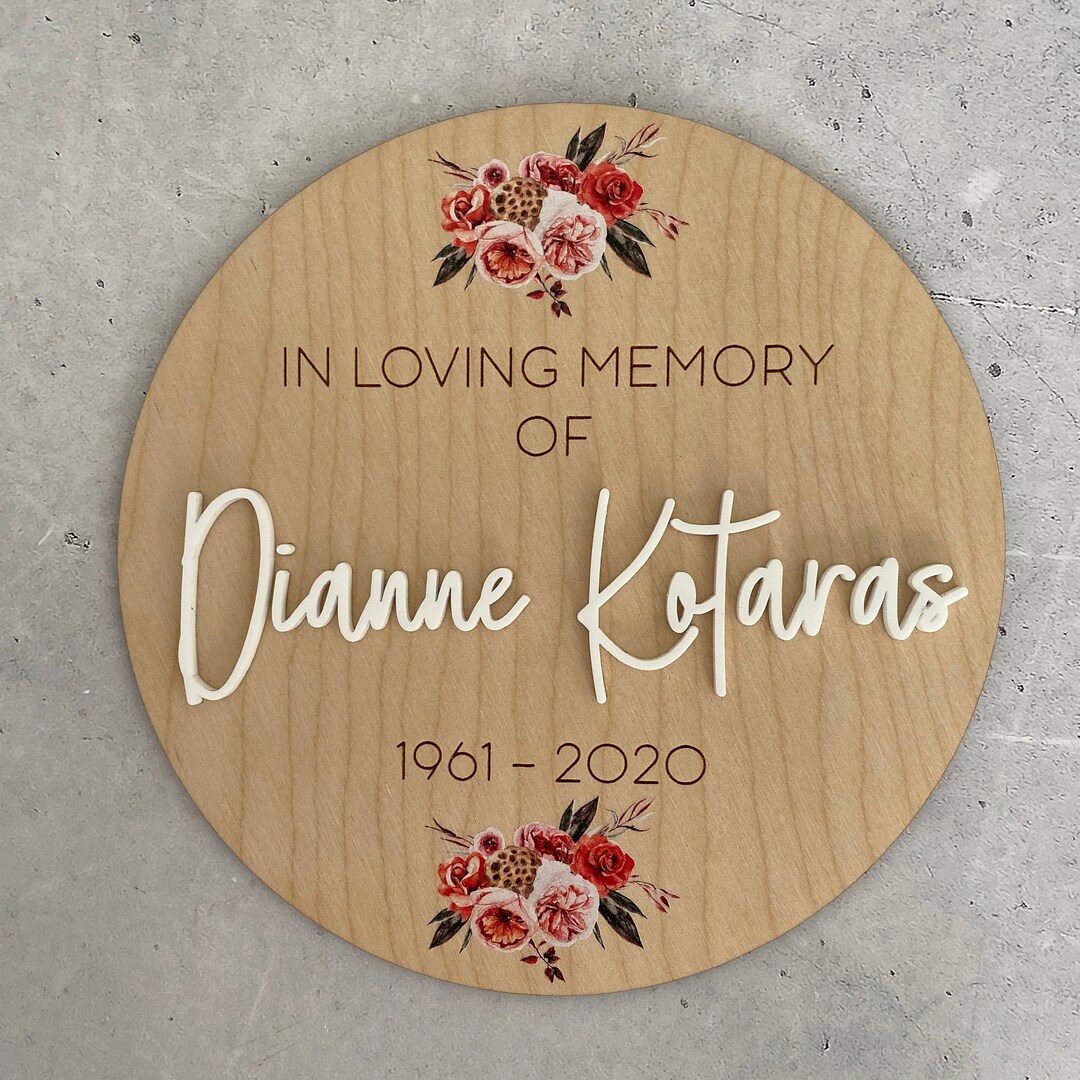In Memory of Plaque - Personalised Memorial Plaque - Memorial Gift ...