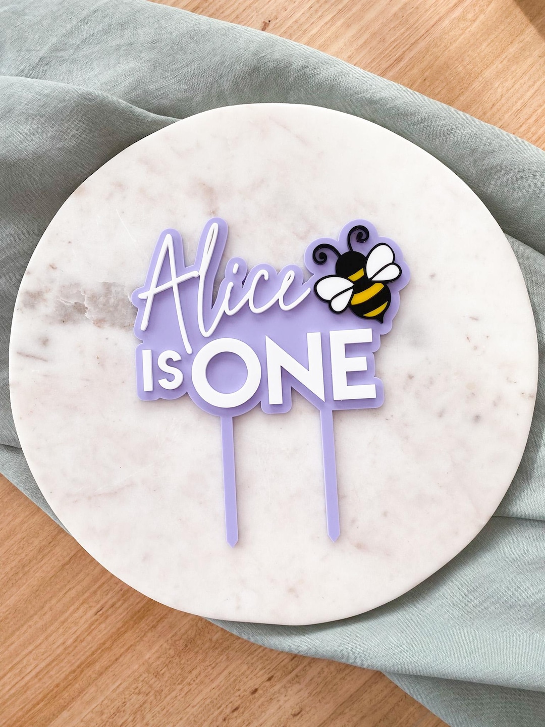 Bumble Bee Cake Topper Birthday Cake Topper 3D Cake Topper Bee Birthday ...