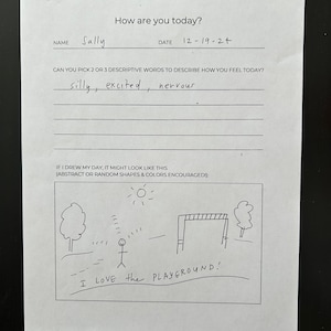 Daily Check-in Journal Prompt for KIDS (gratitude Journal Prompts) - Etsy
