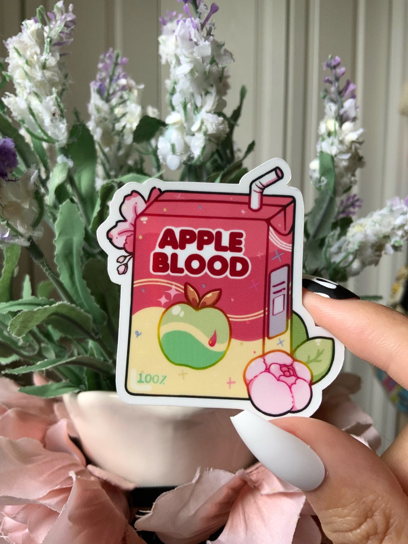 The Owl House Apple Blood Juice Vinyl Sticker - Etsy