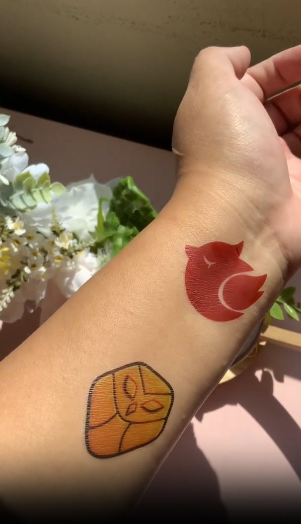 The Owl House Flapjack Temporary Tattoo - Etsy