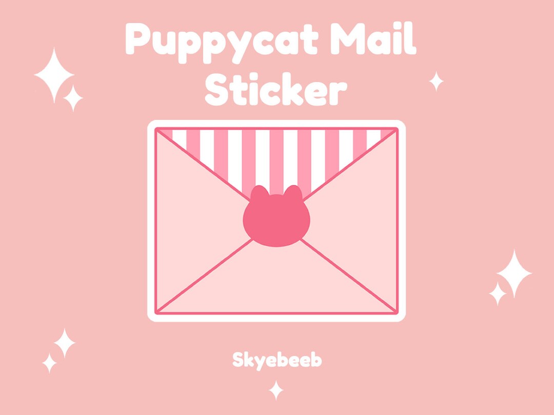 Bee and Puppycat Mail Sticker - Etsy