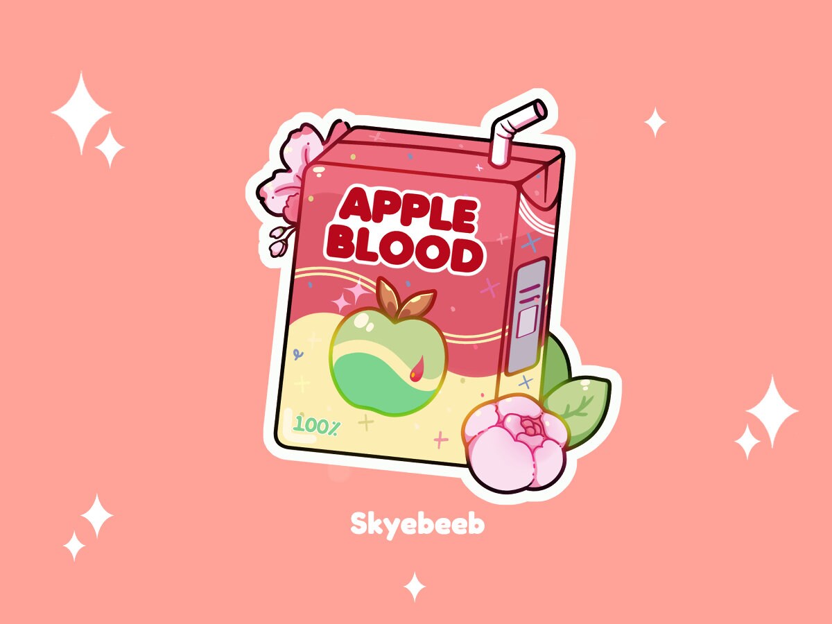 The Owl House Apple Blood Juice Vinyl Sticker - Etsy