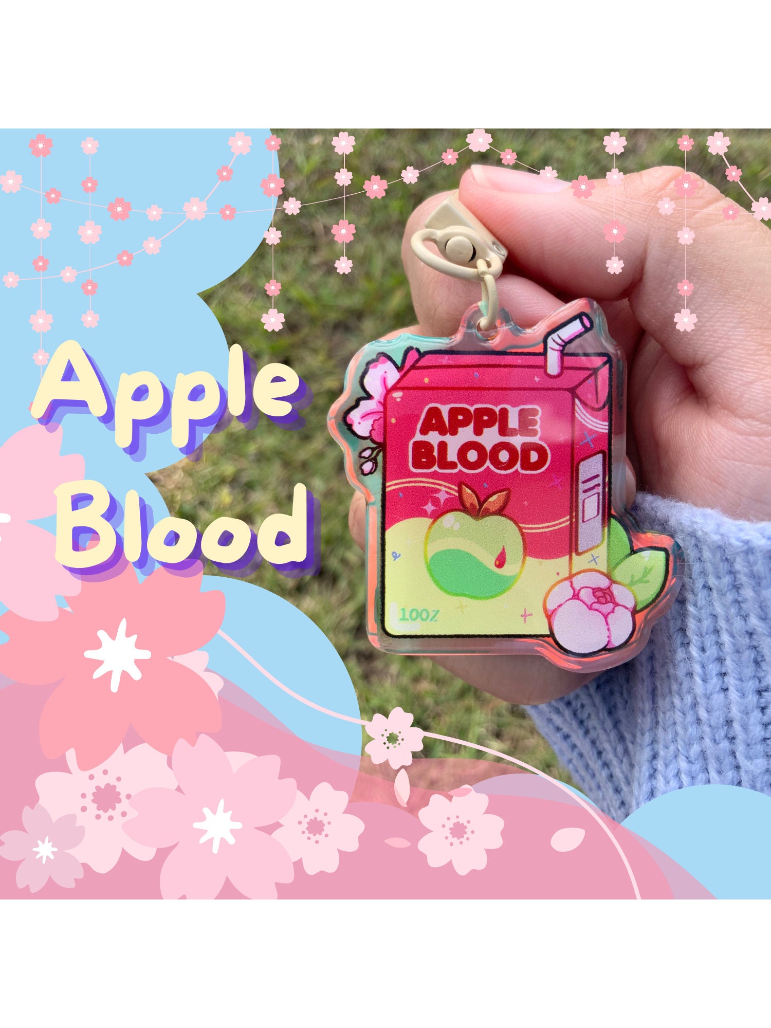 The Owl House Eda's Appleblood Keychain - Etsy
