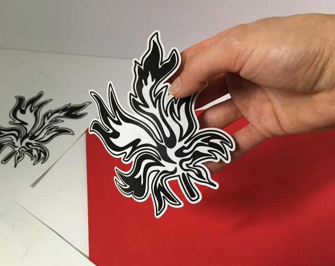 Flame Emoji Sticker Sheet Mini Fire Emoji Kiss-cut Stickers - Etsy