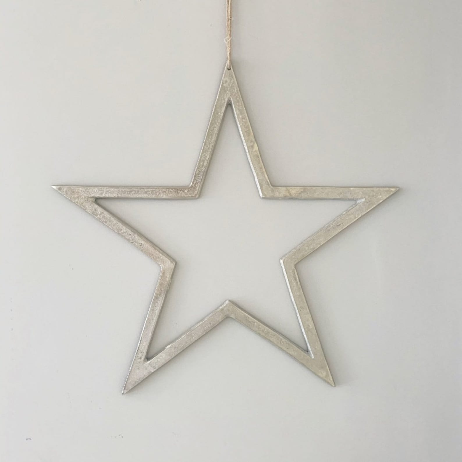 Silver Hanging Star 30 Cm - Etsy