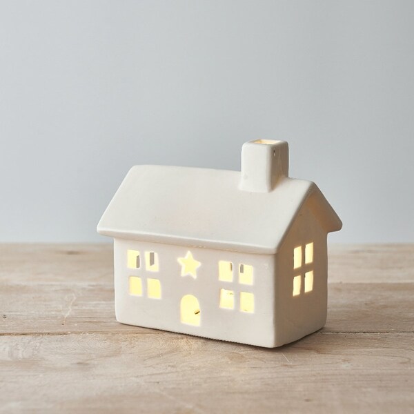Ceramic Light up Houses - Etsy UK
