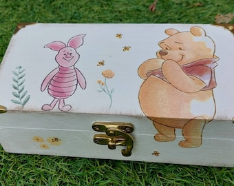 Pooh and Piglet Box - Etsy UK