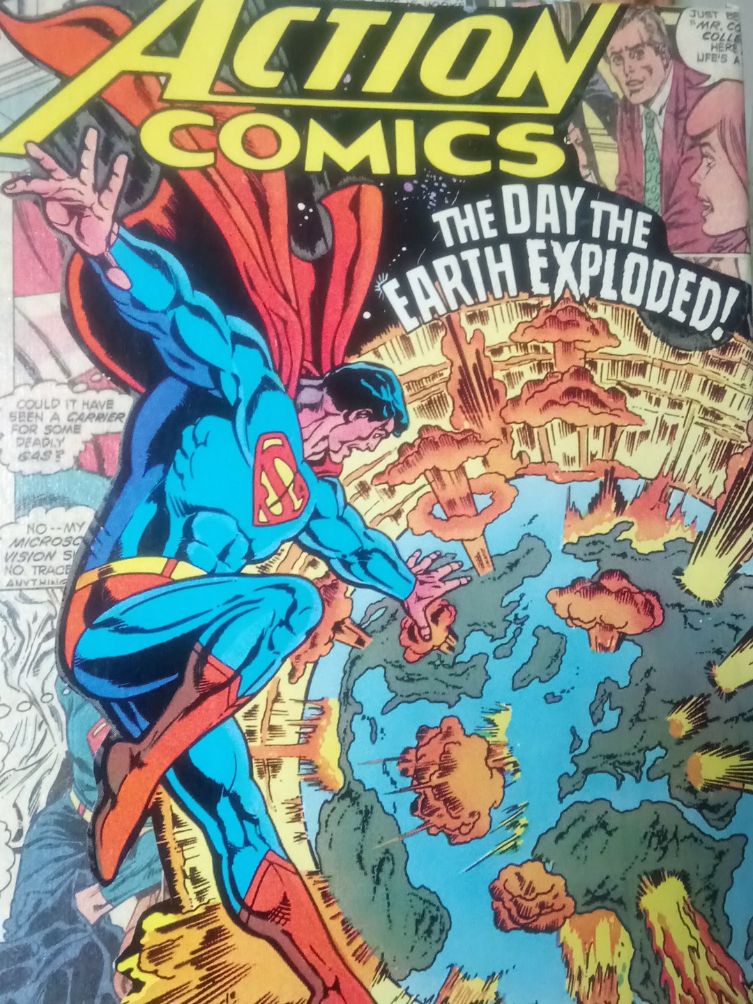 A Genuine Superman Comic the Day the Earth Exploded Used to Create a ...