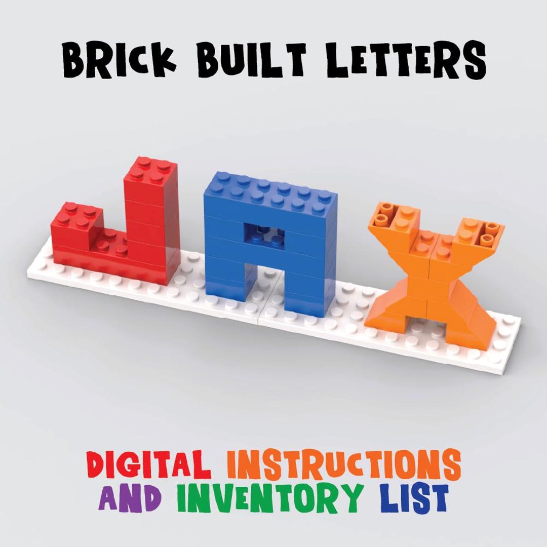 Brick-built Letters Building Instructions - Build Together - Custom ...