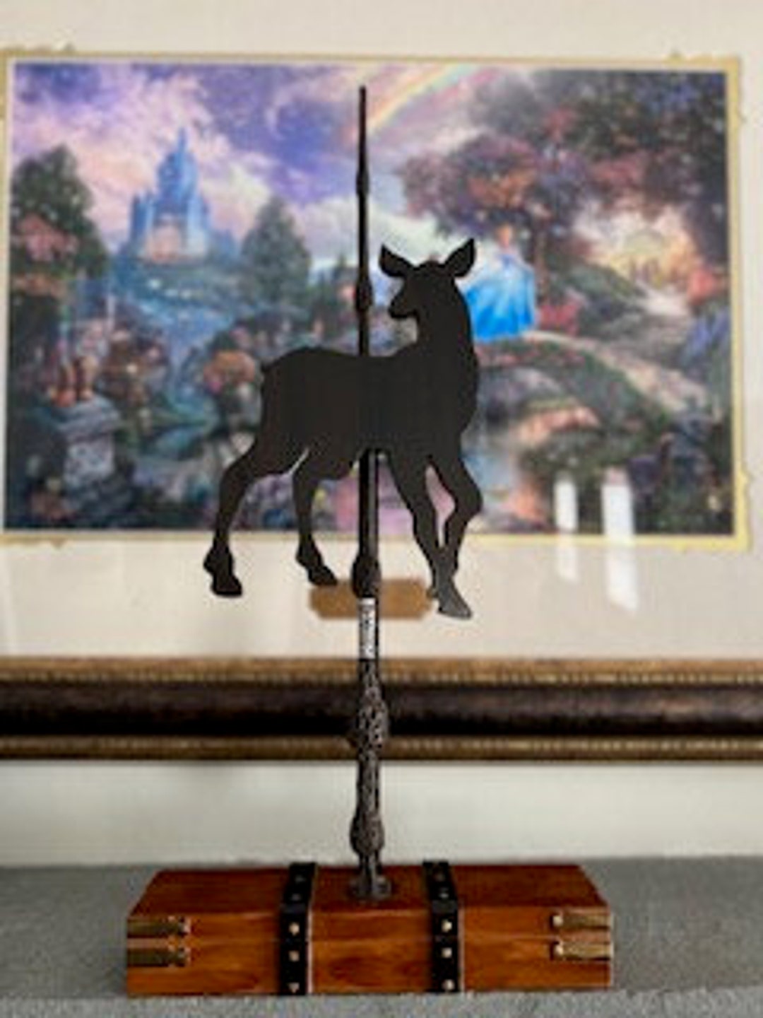 Dark Wizard Wand Display: Floating Wand Holder With Interchangeable ...