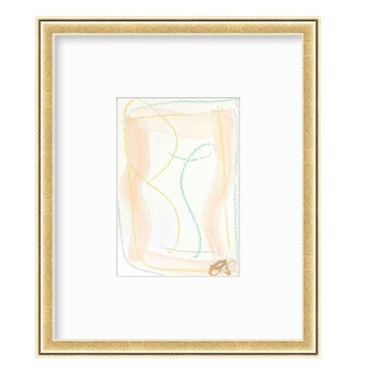 Abstract Watercolor Painting Set of 2 5x7 White Mat | Etsy