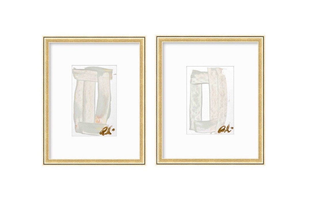 Abstract Watercolor Painting, Set of 2, 6x8, Mat Size 11x14 or 16x20 ...