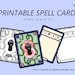 Printable Monk Blank Spell Cards - Dnd 5e - Full Colour - Fillable PDF ...