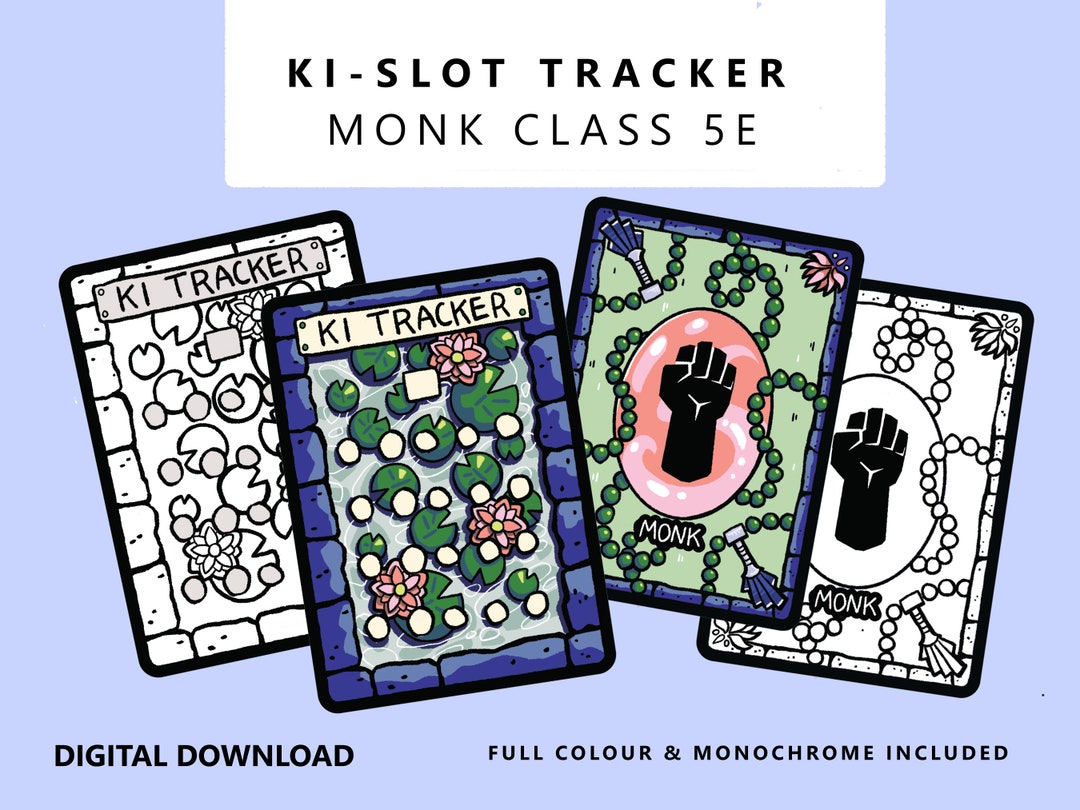 Monk 5e Ki Tracker - Printable - Etsy