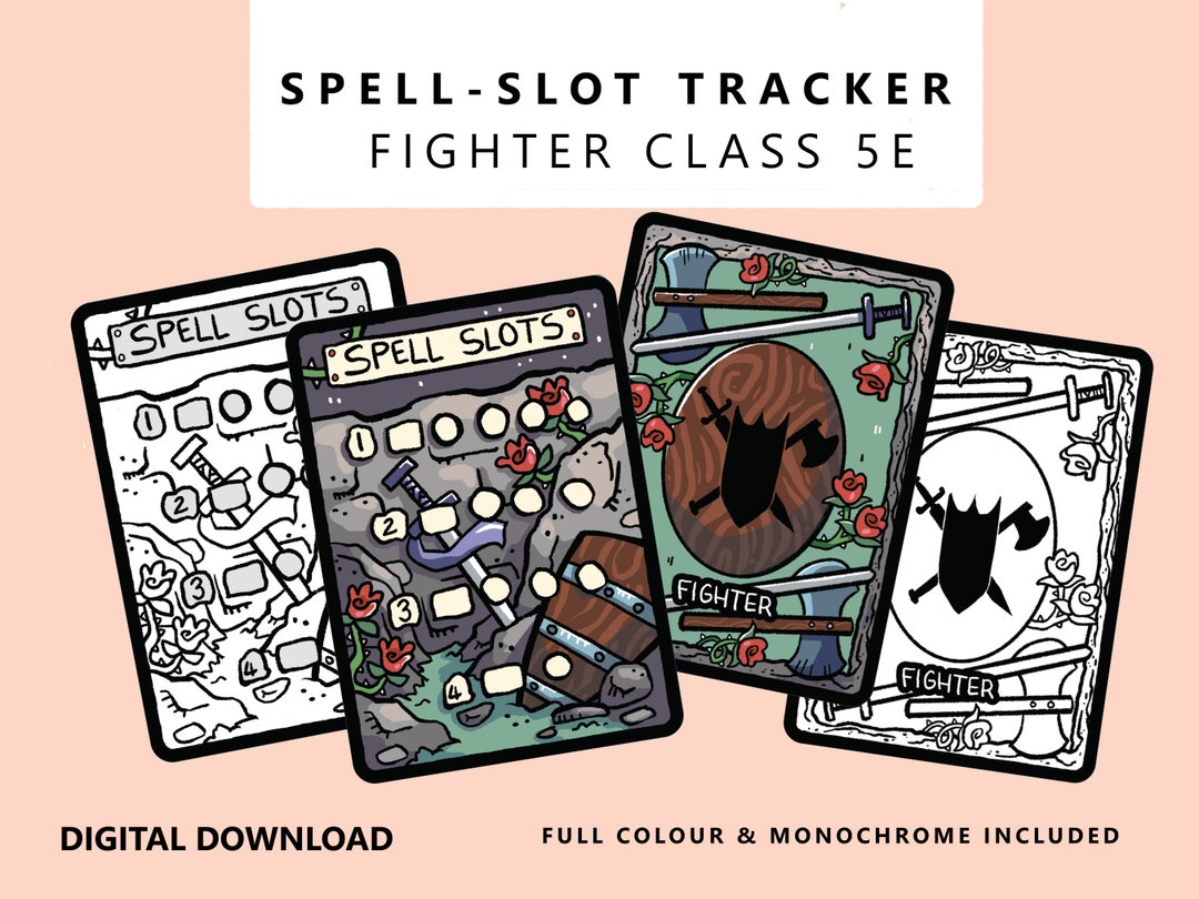 Fighter 5e Spell Slot Tracker - Printable - Etsy