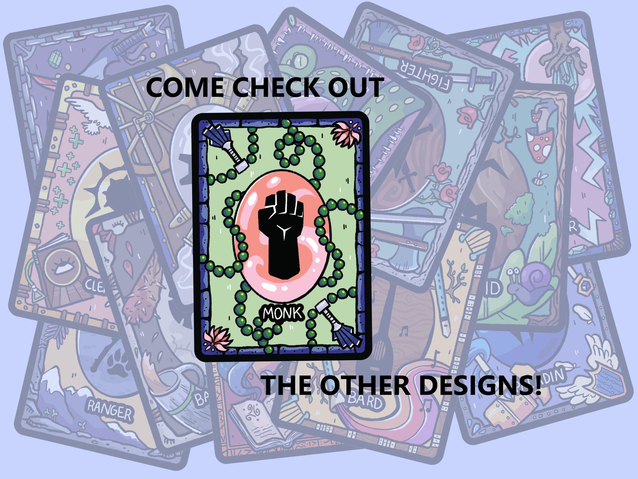 Printable Monk Blank Spell Cards - Dnd 5e - Full Colour - Fillable PDF ...