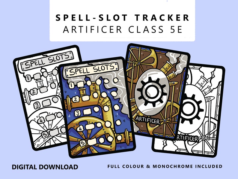 Artificer 5e Spell Slot Tracker - Printable - Etsy