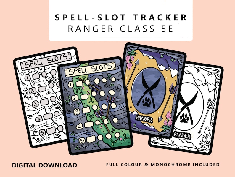 Ranger Spell Slot Tracker 5e Printable - Etsy Australia