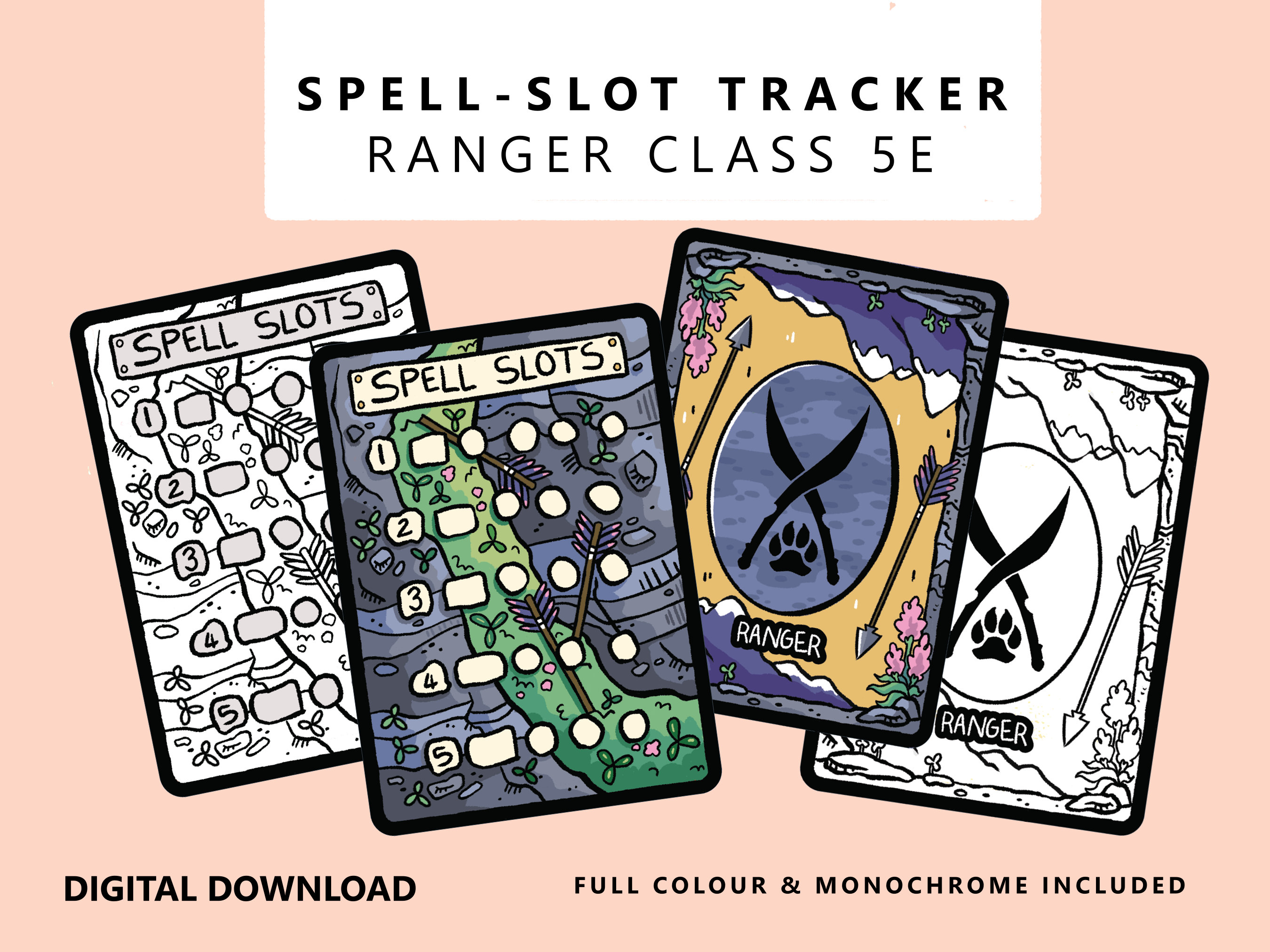 Ranger Spell Slot Tracker 5e - Printable - Etsy