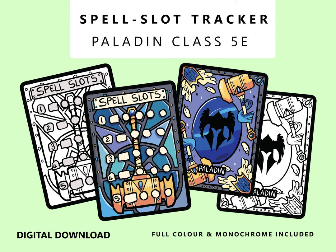 Paladin 5e Spell Slot Tracker - Printable - Etsy