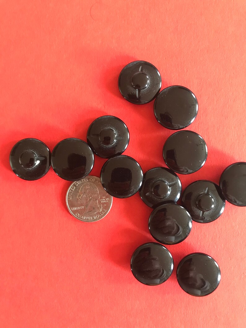 Black Bakelite Buttons 21mm 4pieces - Etsy Italia
