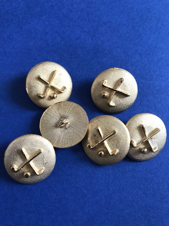 Golf Club Buttons Cast Metal 19mm | Etsy