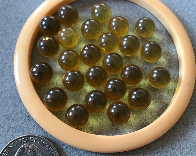 Clear Bakelite Applejuice No Hole Beads 9mm (5 Pieces) - Etsy