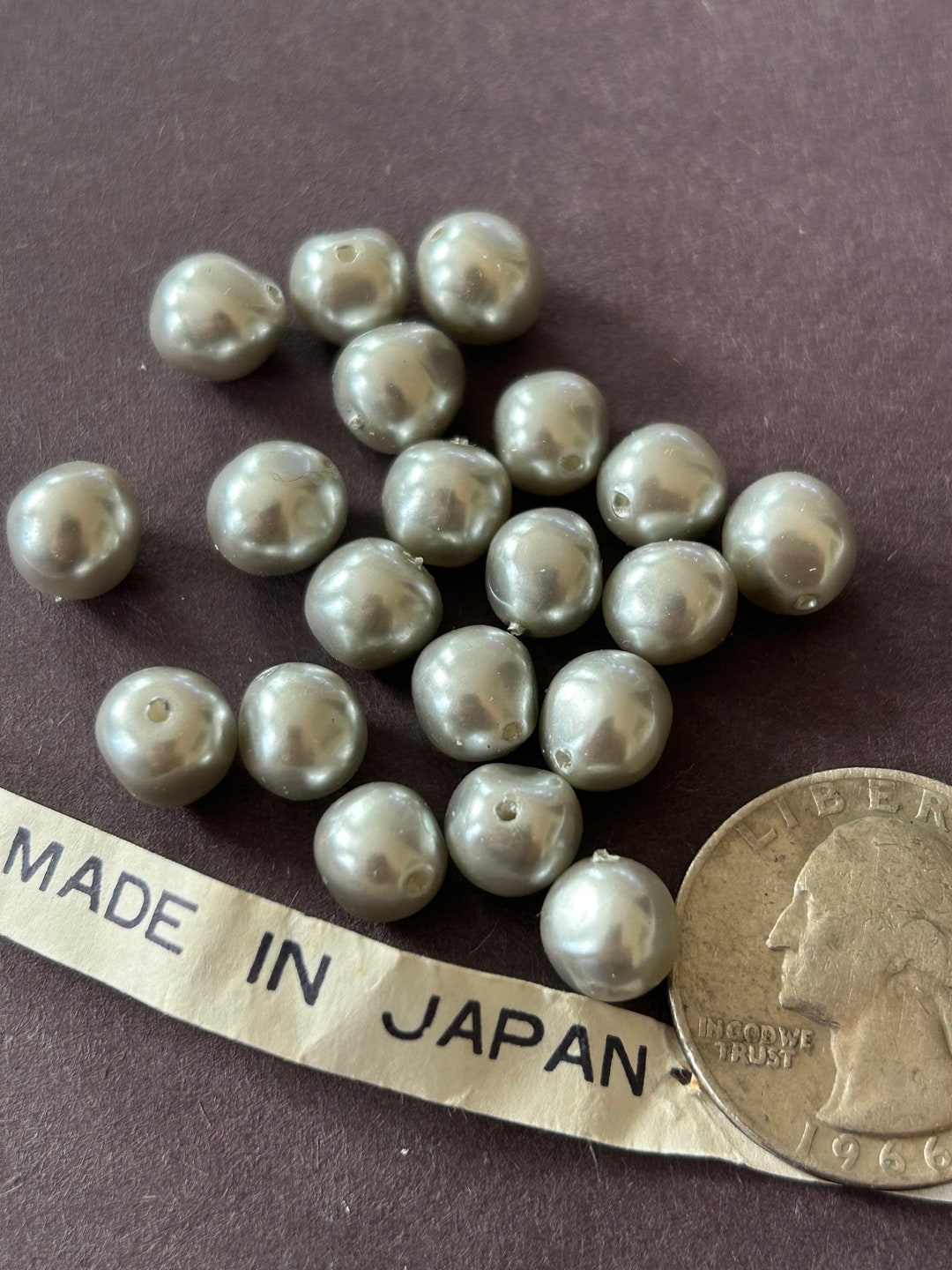 Vintage Miriam Haskell Faux Pearls Japan 8MM 20 Pieces - Etsy