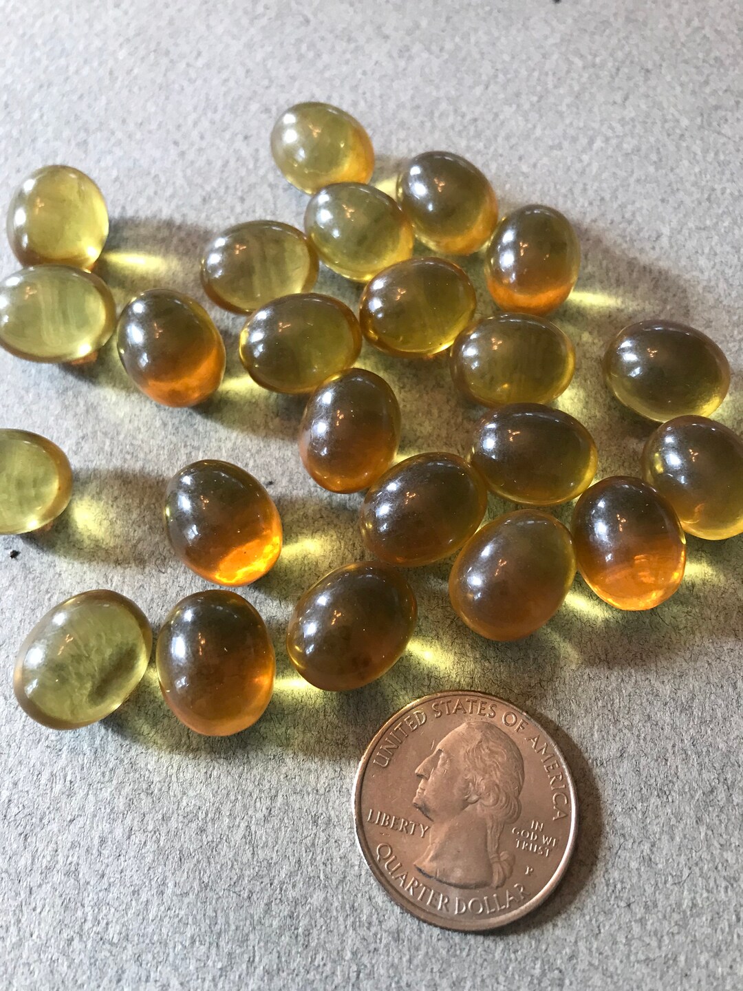 Clear Bakelite Applejuice Oval No Hole 15mm 5 Pieces - Etsy