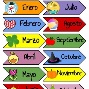 Days of the Week, Months of the Year, Printable, Classroom Prop ...