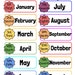 Days of the Week, Months of the Year, Printable, Vipkid, Gogokid ...