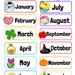 Days of the Week, Months of the Year, Printable, Vipkid, Gogokid ...
