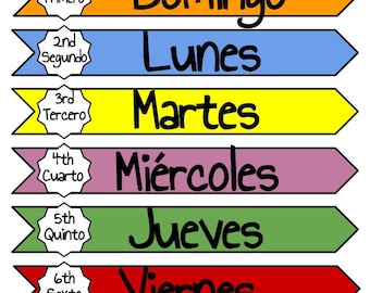 Days of the Week, Months of the Year, Printable, Vipkid, Gogokid ...