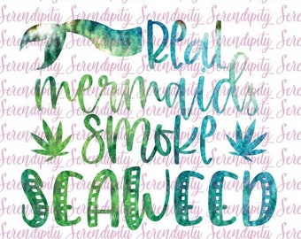 Smoking Mermaid Png | Etsy