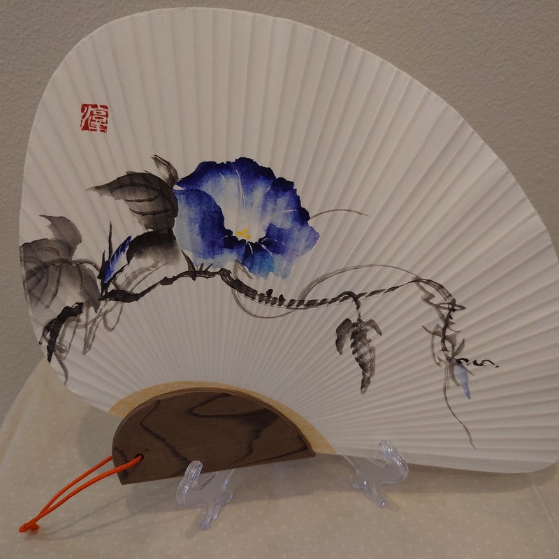 Hand Painted Fan - Etsy