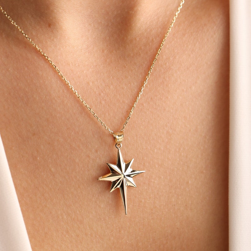 North Star Necklace - Etsy
