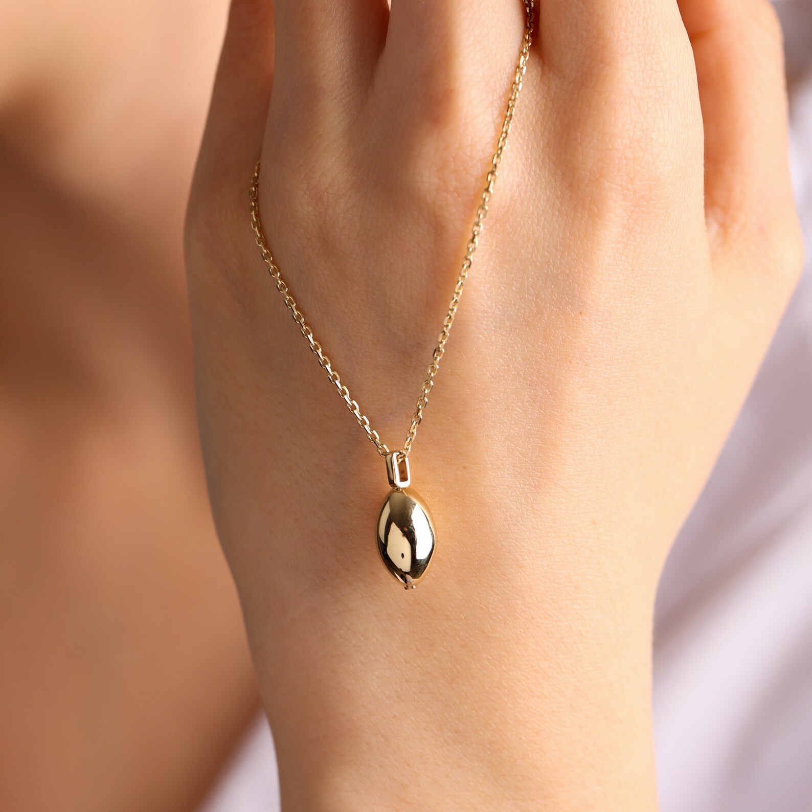 Real Gold Cremation Urn Necklace Personalized Ash Holder - Etsy