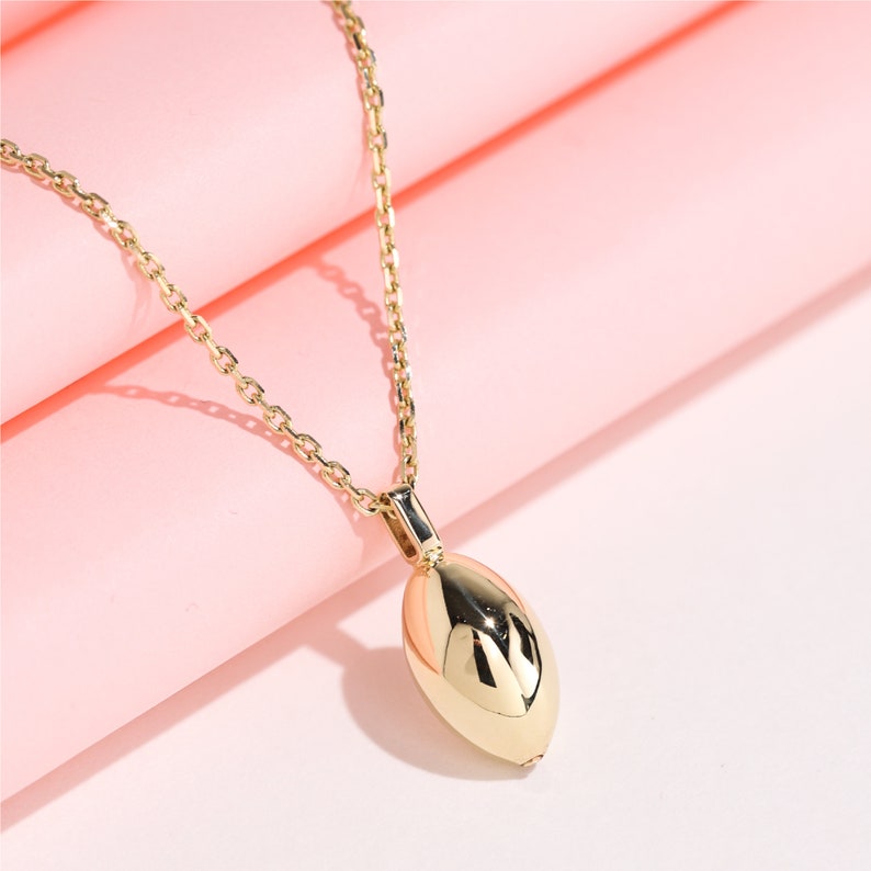 Real Gold Cremation Urn Necklace Personalized Ash Holder - Etsy