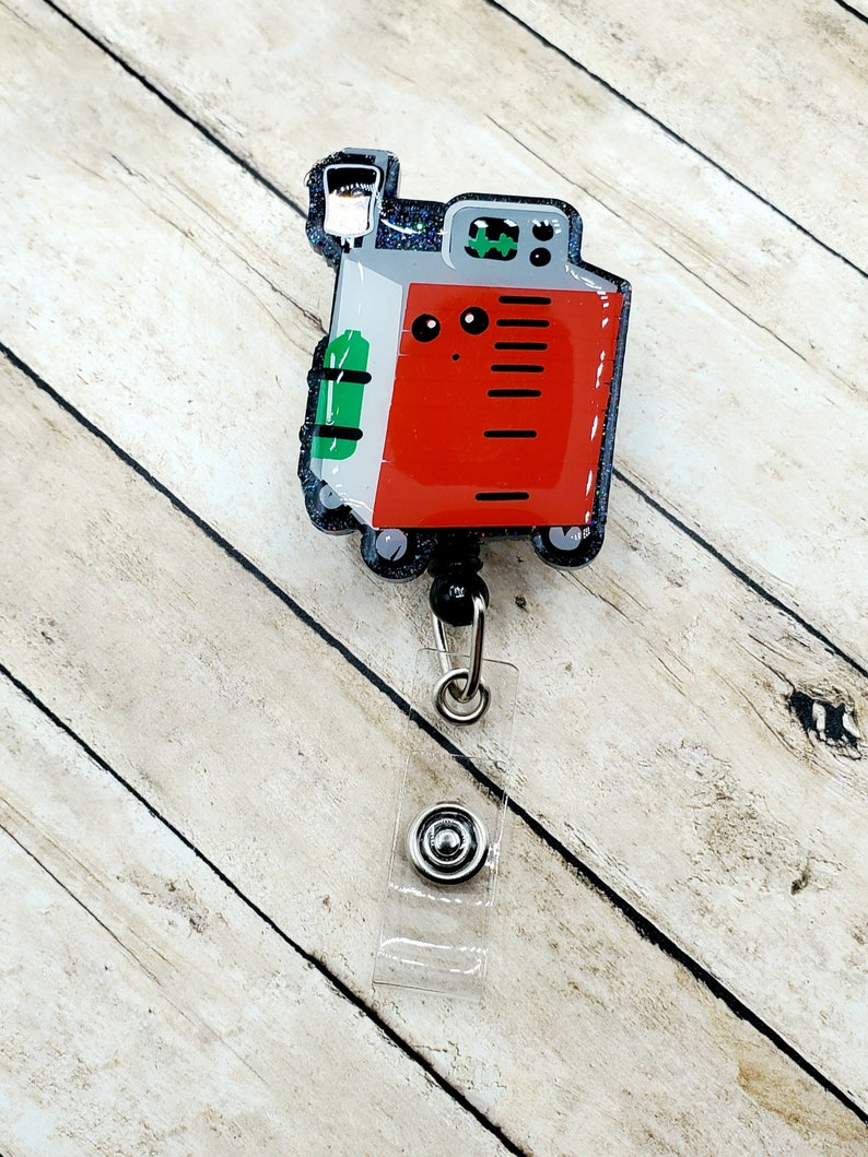Crash Cart Emergency Emergency Room ER RN Badge Reel - Etsy