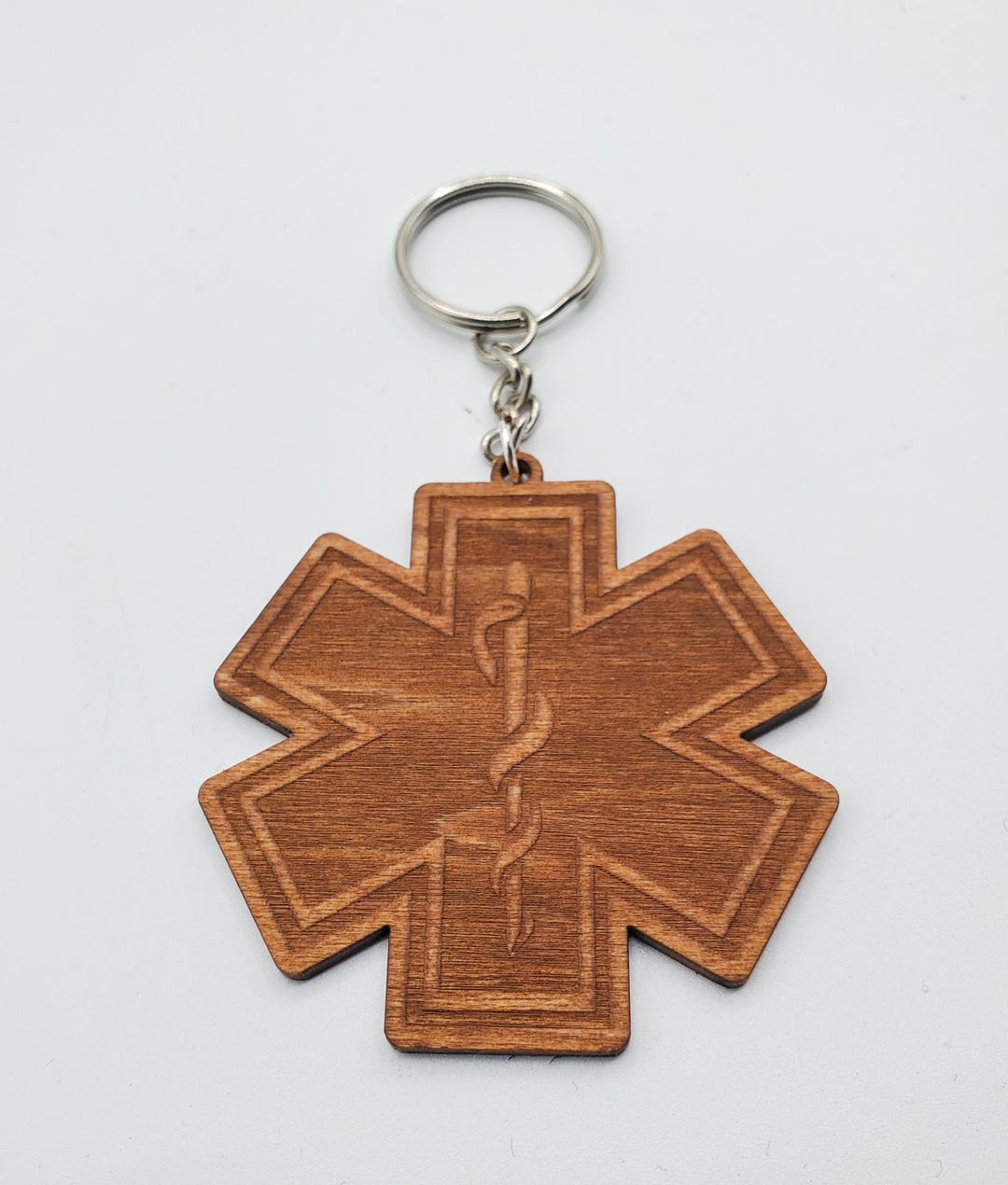 EMS, EMT, Paramedic Wooden Keychain, Custom, Personalized, First ...