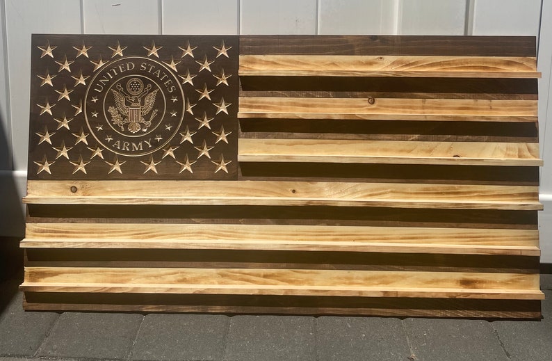 US Army Wood Flag - Etsy