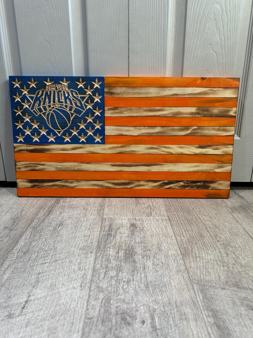 NY Knicks Wood Flag - Etsy