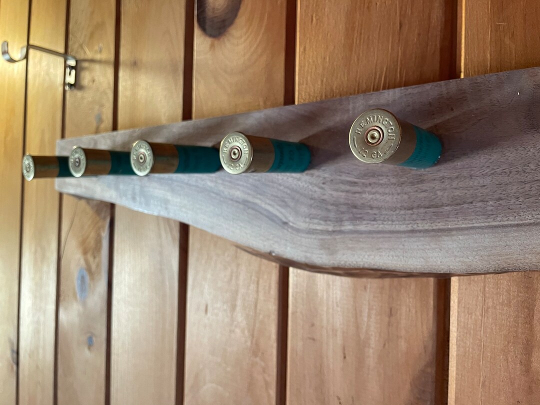 Live Edge Wood Shotgun Shell Towel Hanger - Etsy