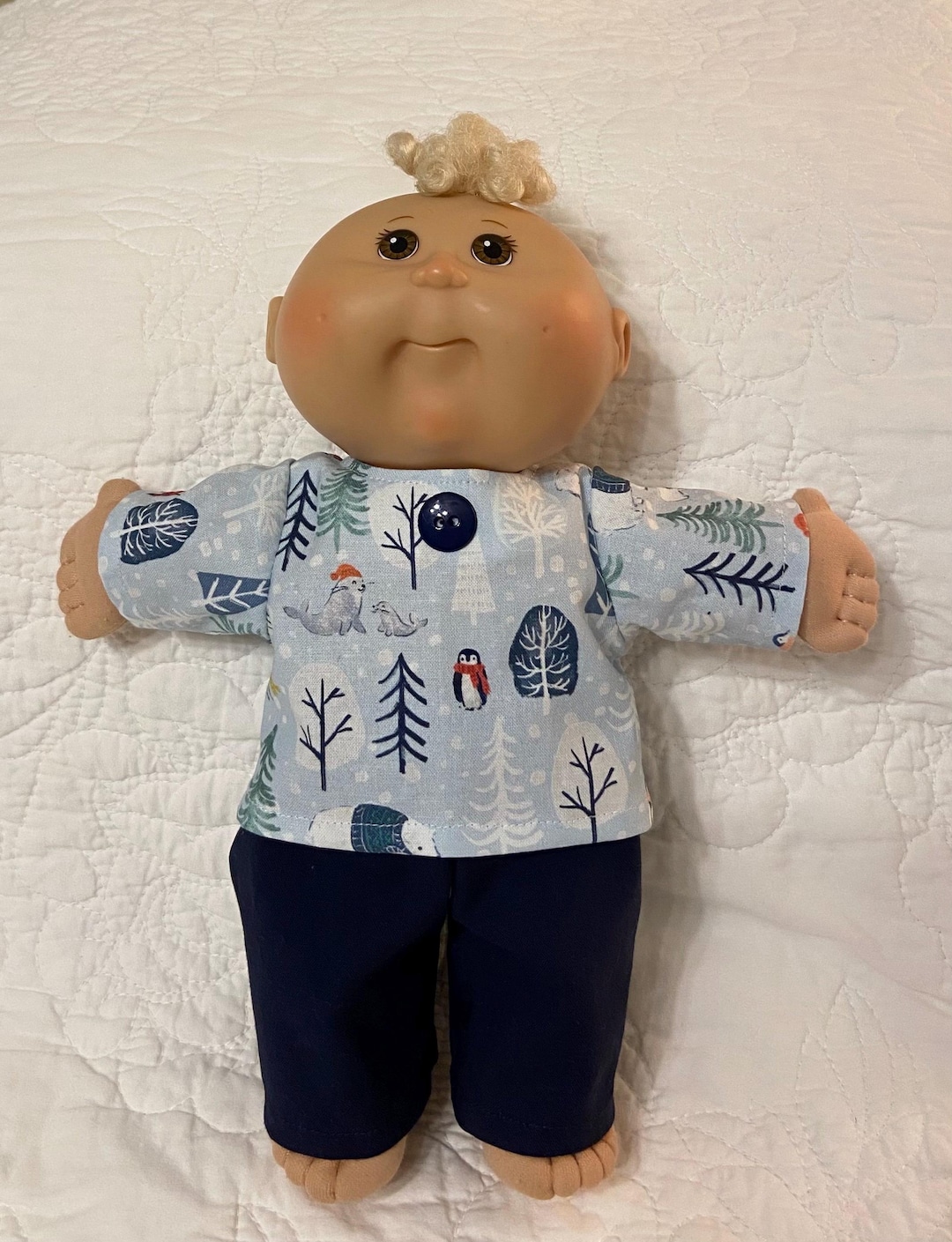 Clothes for 11 Cabbage Patch Doll, Long Sleeve Shirt, Navy Pants ...